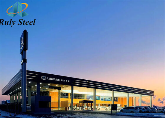 Open Sides Garage Metal Warehouse Steel Structure Building