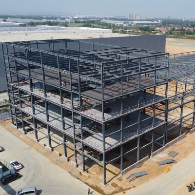 Prefabricated Steel Frame Structure for Multi-Floor Industrial Buildings