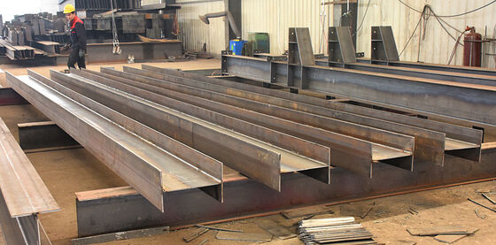 Custom Welded H Beam Structural Steel Q235B Q355B ASTM A36