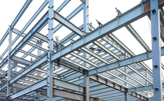 Custom Welded H Beam Structural Steel Q235B Q355B ASTM A36