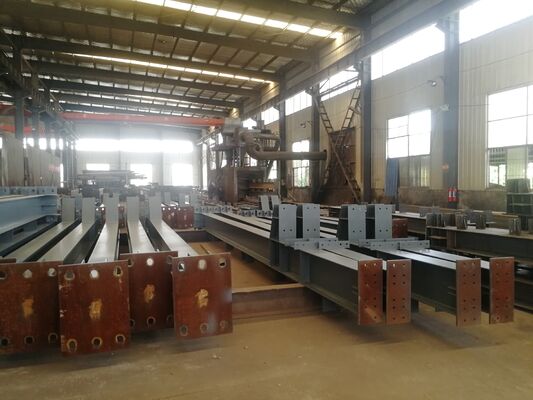 Prefab Steel Portal Frame Building with H-Section Beams and Columns